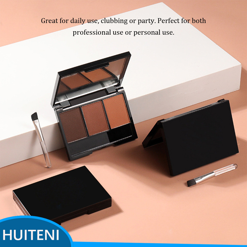 1/2/3 Natural 3 สี Eye Eyebrow Powder แต่งหน้า Brow Shadow Definition ...
