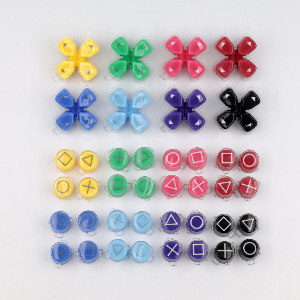 Nslikey ABXY Jelly ปุ่มสําหรับ Sony PS5 DualSense Controller ABXY Dpad ...