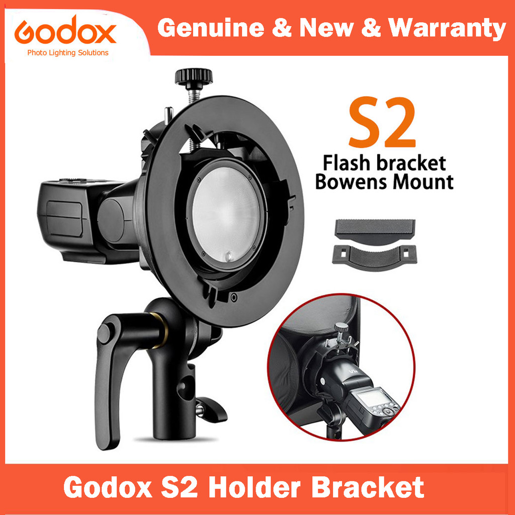 Godox S2 Bowens Mount Flash S-type Holder Bracket สําหรับ Godox V1 Pro ...