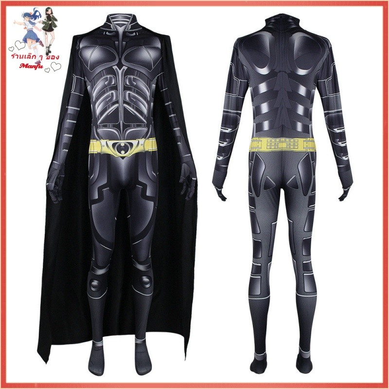 Justice League Batman cos ชุดบรูซเวย์นคอสเพลย์จั๊มสูทรัดรูปชุดการแสดง ...