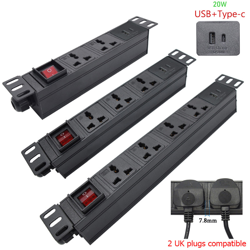 ชั้นวางตู้ Mount PDU Power Distribution Unit,Type-c + USB,2-14 วิธี ...