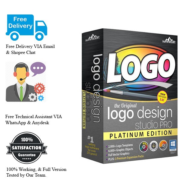 Summitsoft Logo Design Studio Pro Platinum 2 2020 Full Version | Shopee ...