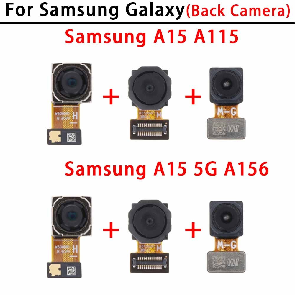 กล้องด้านหลังต้นฉบับสําหรับ Samsung Galaxy A15 5G A155 A156 อะไหล่โมดูล ...