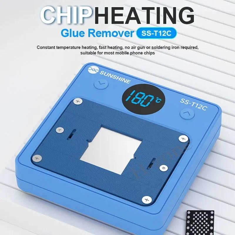 Sunshine SS-T12C ชิป IC เครื่องทําความร้อนกาว Remover ความร้อนอุณหภูมิ ...