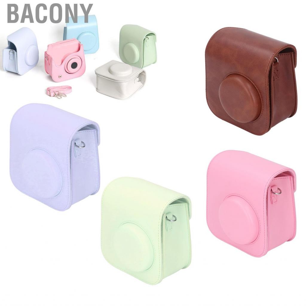 Bacony กระเป๋าใส่กล้องอินสแตนท์ป้องกันรอยขีดข่วนสายรัดปรับระดับที่ถอด ...
