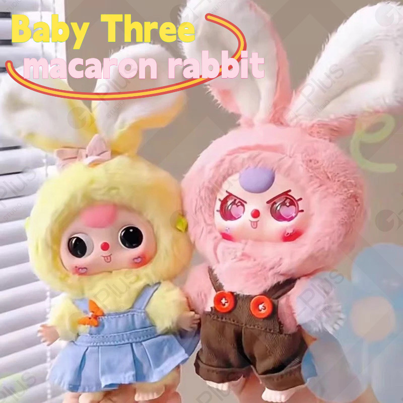 [G-Plus Studio] Baby Three rabbit Macaron Bunny Plush Mystery Box 12 สี ...