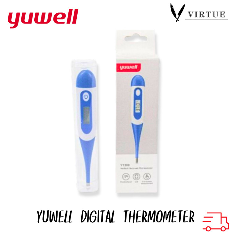 Yuwell YT-308 Digital Thermometer ปรอท วัดอุณหภูมิร่างกาย แบบดิจิตอล ...