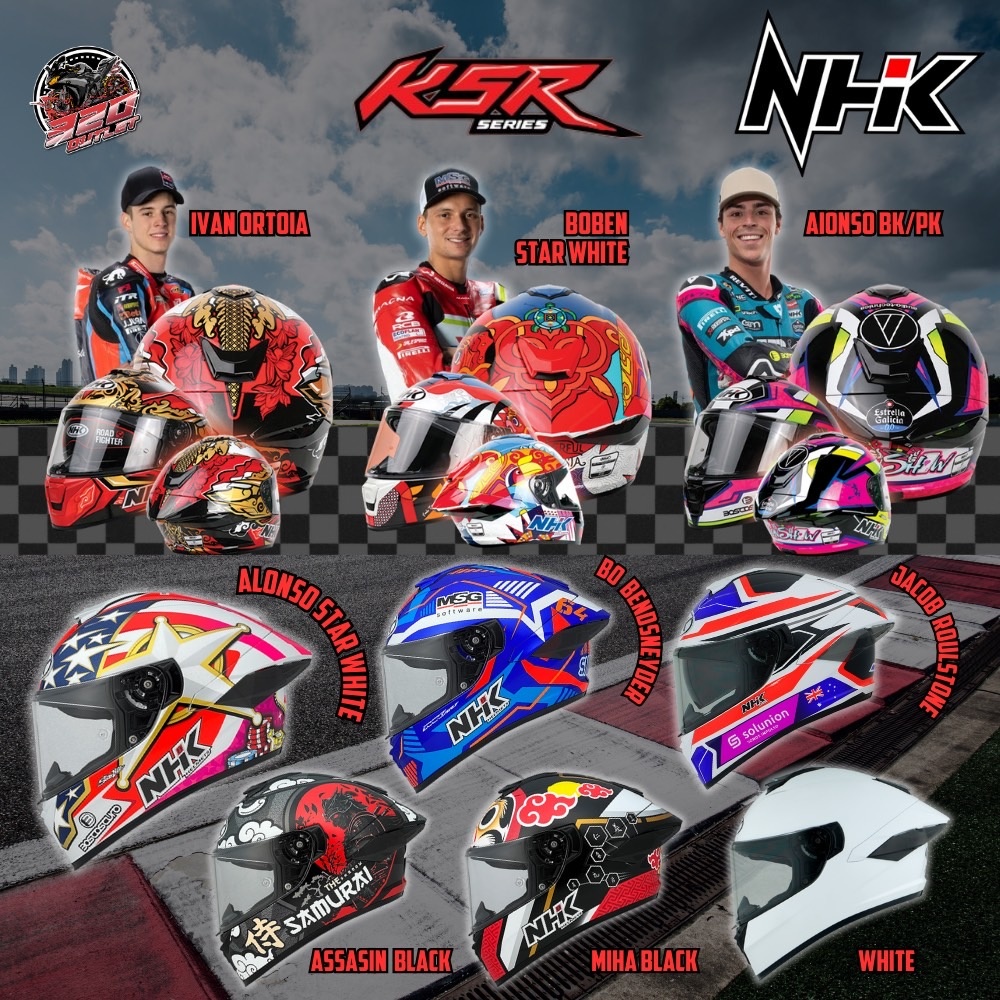 ใหม่ล่าสุด !! หมวกกันน็อคเต็มใบ NHK รุ่น K5R ส่งไว !! 320SP OUTLET | Shopee Thailand