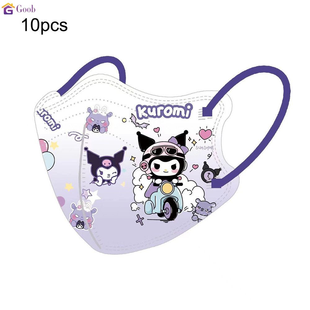 หน้ากากเด็กลายการ์ตูน Sanrio Kuromi Kids Outdoor Protective Mask 10 ...