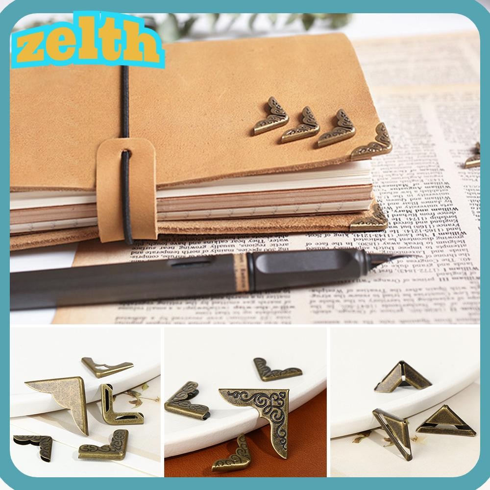 ZELTH 4 ชิ้นมุมโลหะ Retro Menus DIY หนังสืออุปกรณ์สมุดภาพ | Shopee Thailand