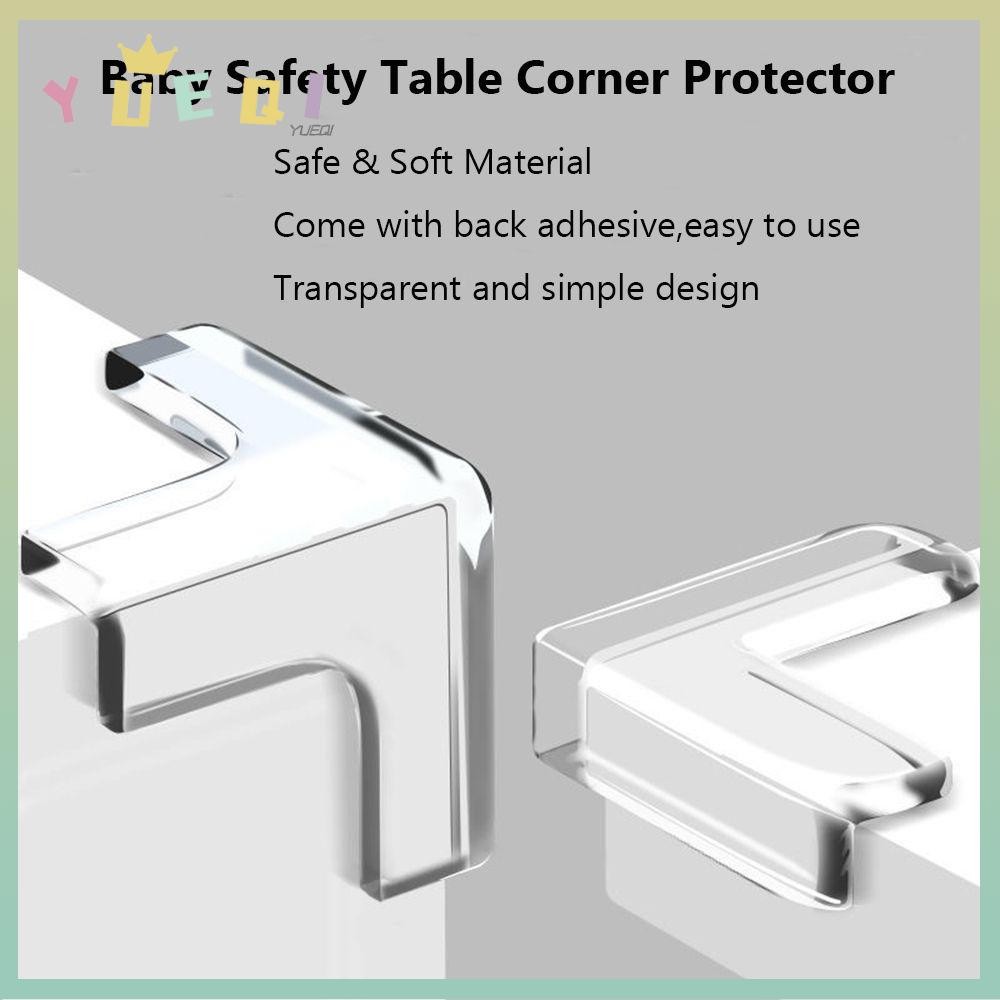 YUEQI 4 ชิ้น Corner Guards Soft Silicon Safety Desk Anticollision Strip ...