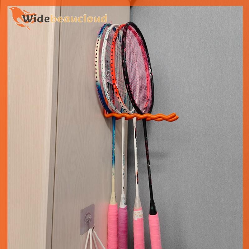 Widebeaucloud ที่วางแร็กเก็ตติดผนังที่ใส่ไม้เทนนิสที่ใส่ไม้แบดมินตัน ...