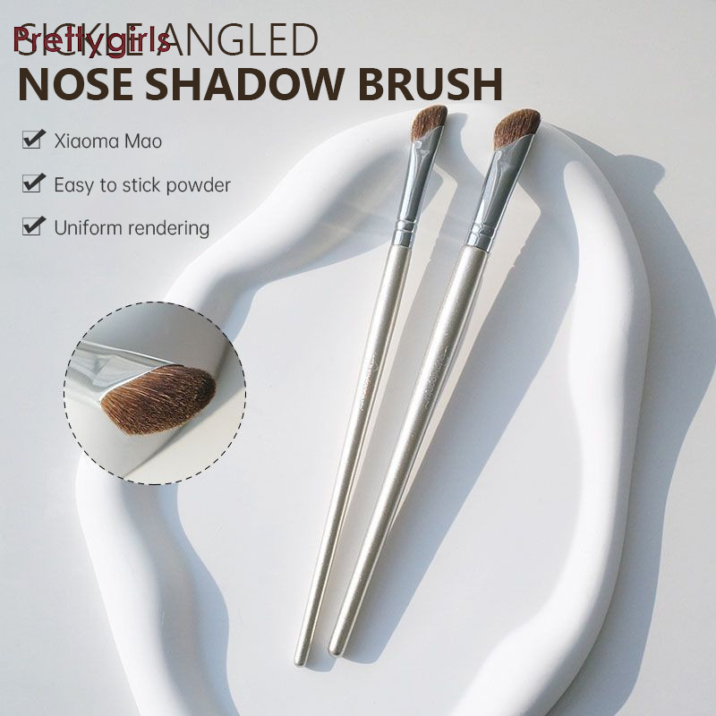 PY.thAngled Pony Hair แปรงเงาจมูก แปรงคอนทัวร์รูปเคียว แปรงเงาจมูก-PY ...