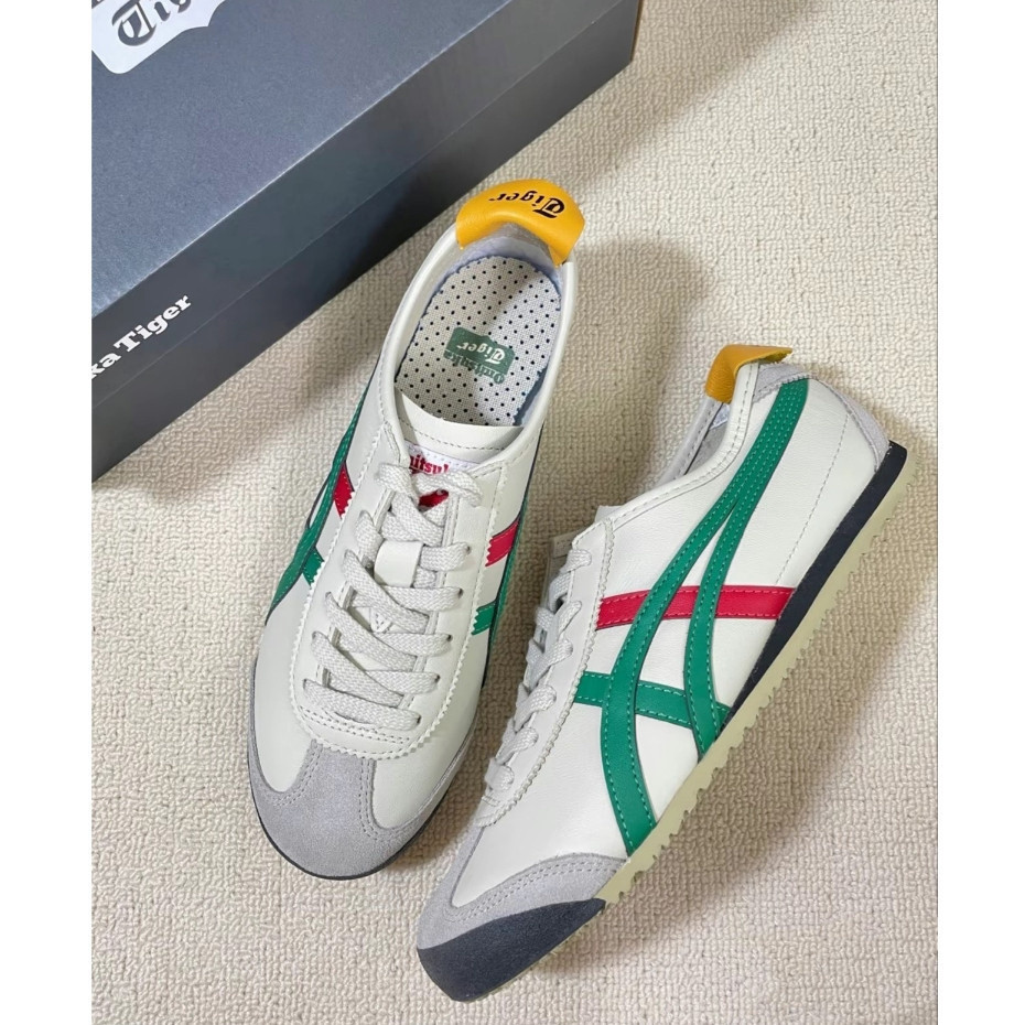 Ua Tokuten Onitsuka Tiger Kaki Green Red Yellow lowcut เสื้อผ้าผู้ชาย ...