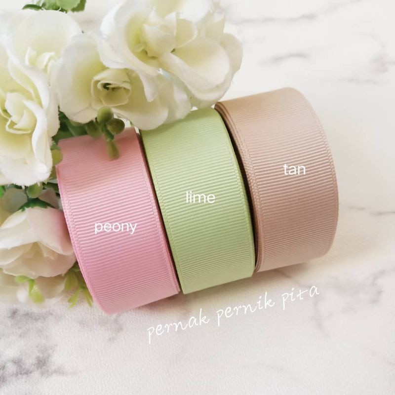 ริบบิ้น GG 1" (2.5CM) GROSSGRAIN IMPORT HRG PERYARD =90CM | Shopee Thailand