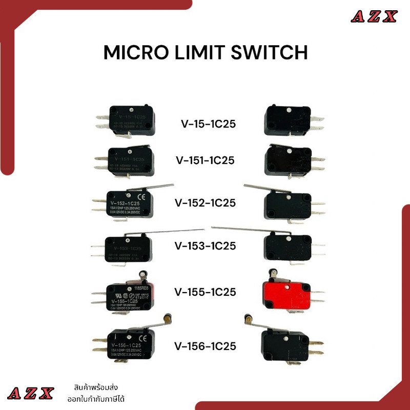 ใน กทม แพ็ค2ชิ้น Micro สวิช์ V-15-1C25 V-151-1C25 V-152-1C25 V-153-1C25 V-155-1C25 V-156-1C25 ...