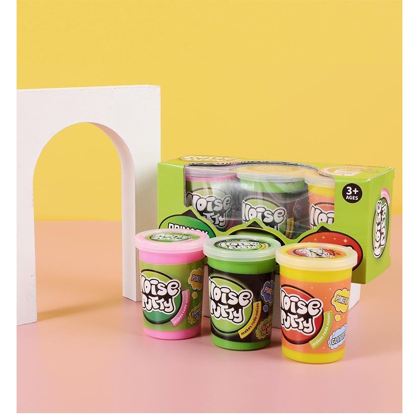 ตลกเด็ก Slime ผายลม Putty Fidget Therapy Putty Finger Squeeze ของเล่น ...