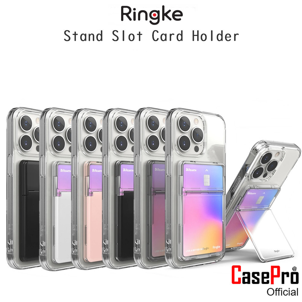 Ringke Stand Slot Card Holder ขาตั้งSmartPhoneพร้อมช่องใส่บัตรแบบกาว ...