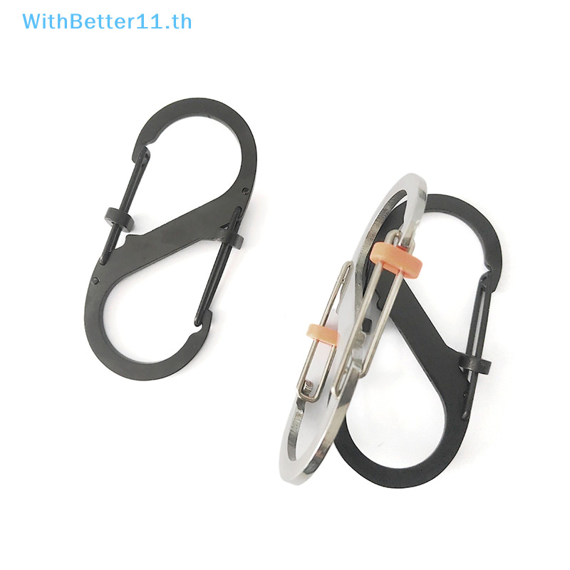Better Outdoor Camping Multi-function Hook สแตนเลส S-shaped Carabiner รูป 8 ล็อค Carabiner ...