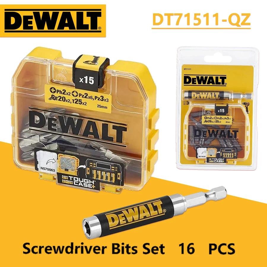Dewalt DT71511-QZ ไขควง Bits ชุด 16 ชิ้นเครื่องมืออุปกรณ์เสริมกรณีสว่าน ...
