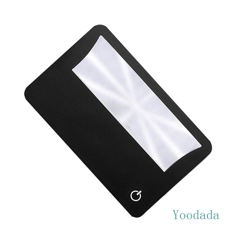 Yoo Pocket Eye Loupe 3X แว่นขยายพร้อมไฟ LED สําหรับปิดทํางานประเภทการ์ด ...