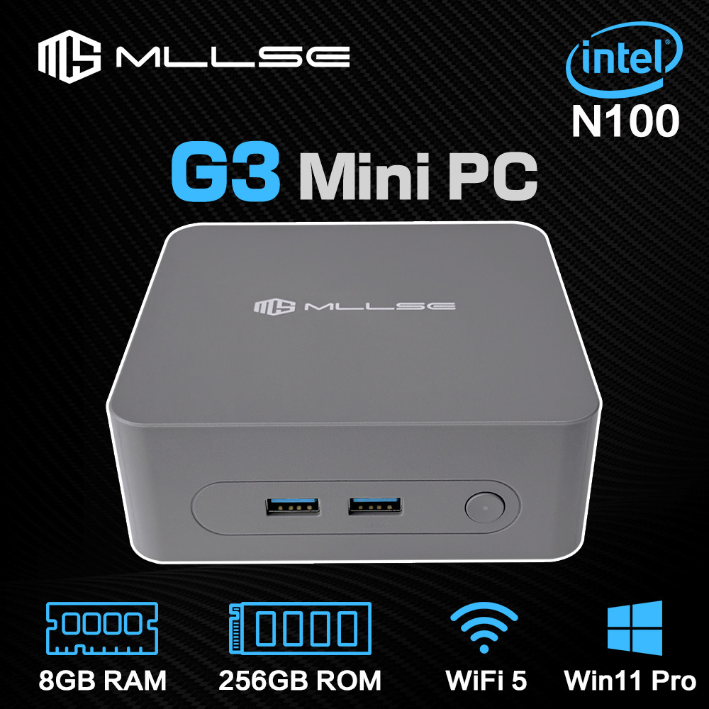 MLLSE G3 Mini PC Gemini-Lake N100 Windows 11 Pro Intel 12th DDR4 8GB ...