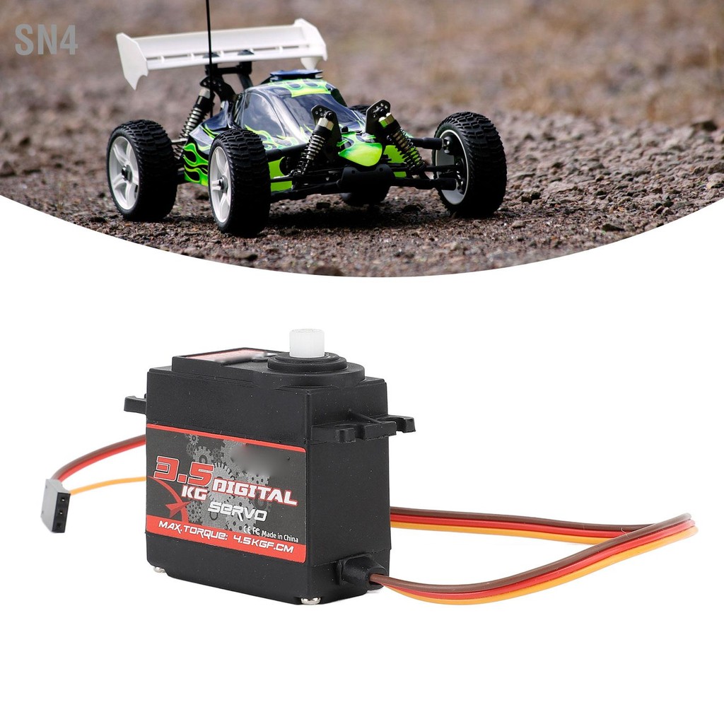 SN4 RC Digital Servo 3.5 กก.เกียร์พลาสติกแรงบิดสูงเซอร์โวมอเตอร์แบบ ...