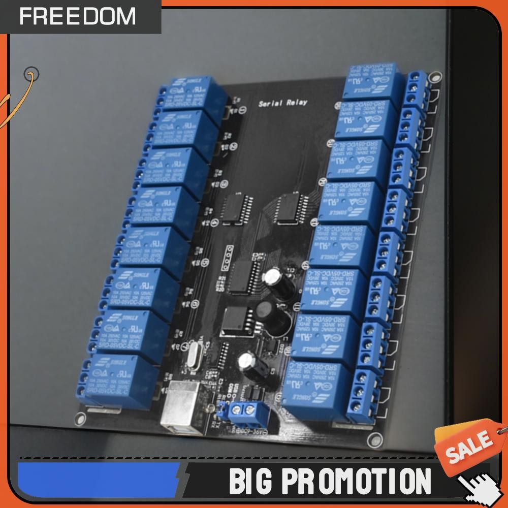 Dc 7V-38V 16 ช่อง 16 CH โมดูลรีเลย์อนุกรม 10A 250V แผงรีเลย์ USB โหลด ...