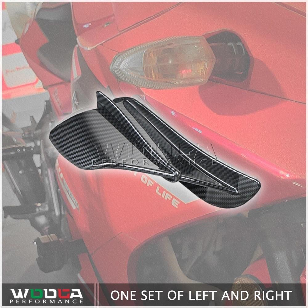 ฉีด Winglet Aerodynamic Wing Kit ยานพาหนะสปอยเลอร์สําหรับ Ducati Yamaha ...