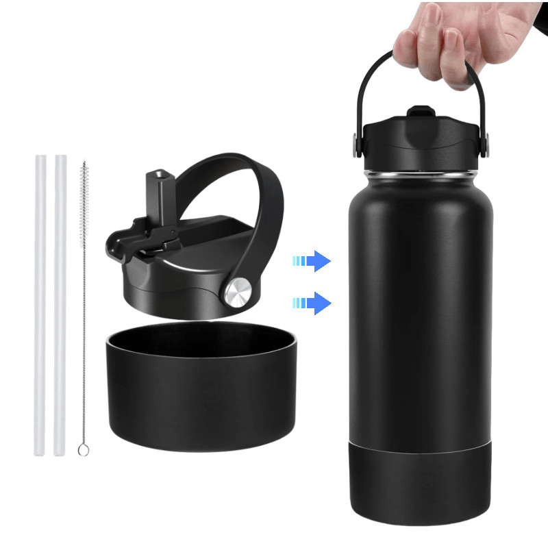 ฝาฟาง Hydro Flask และ Boot Montigo ขวดน้ําปากกว้างอุปกรณ์เสริมฝาปิด ...