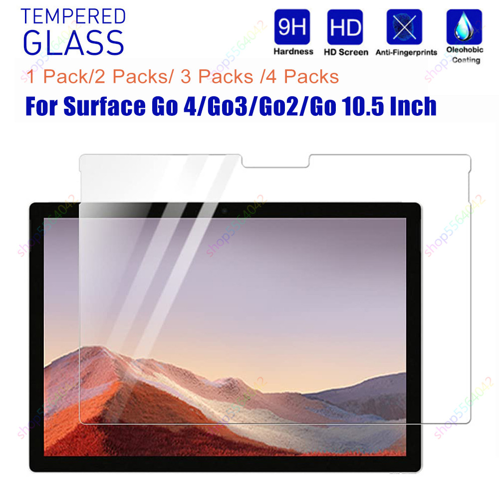กระจกนิรภัยป้องกันหน้าจอสําหรับ Microsoft Surface Go 4 / Go 3/ Go2 10.5 นิ้ว Surface Go HD 9H ...