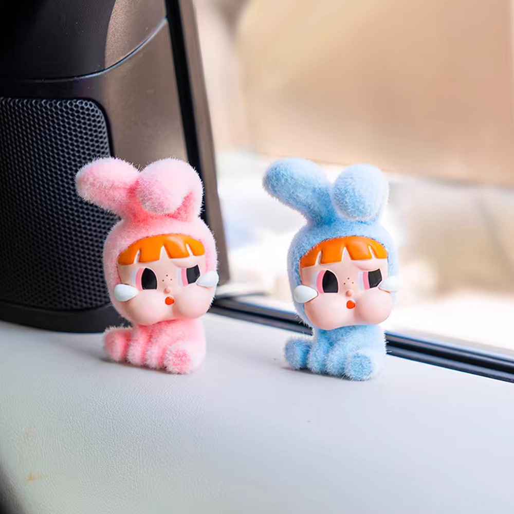 Crybaby POPMART KIMMON Mini Plush น่ารัก Grain Desktop รถตกแต่งภายใน ...