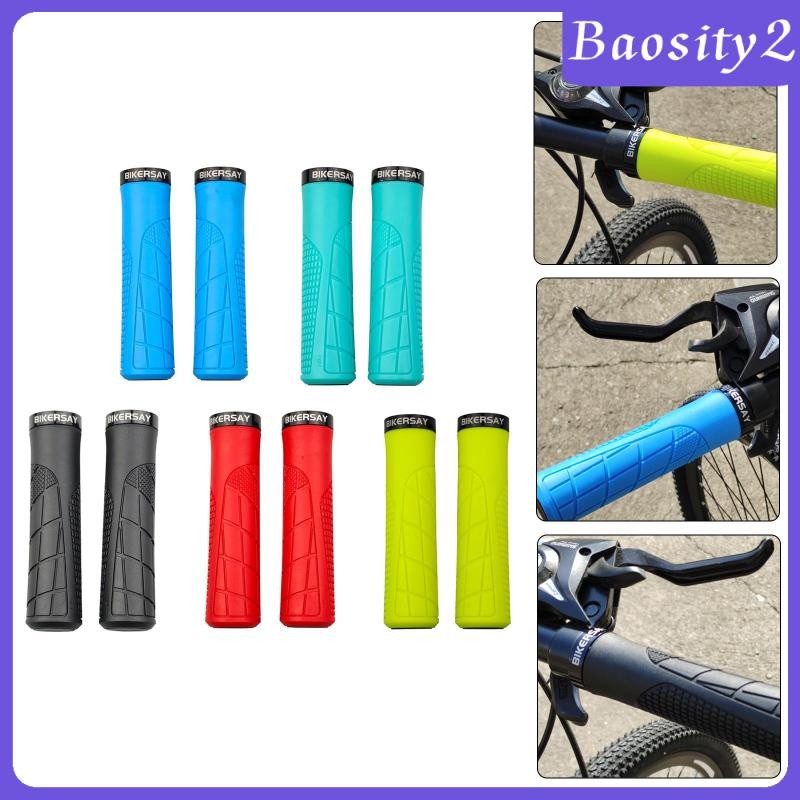 [Baosity2] 2 ชิ้น Soft Mountain Bike Handlebar Grips Anti Slip sleeve ...