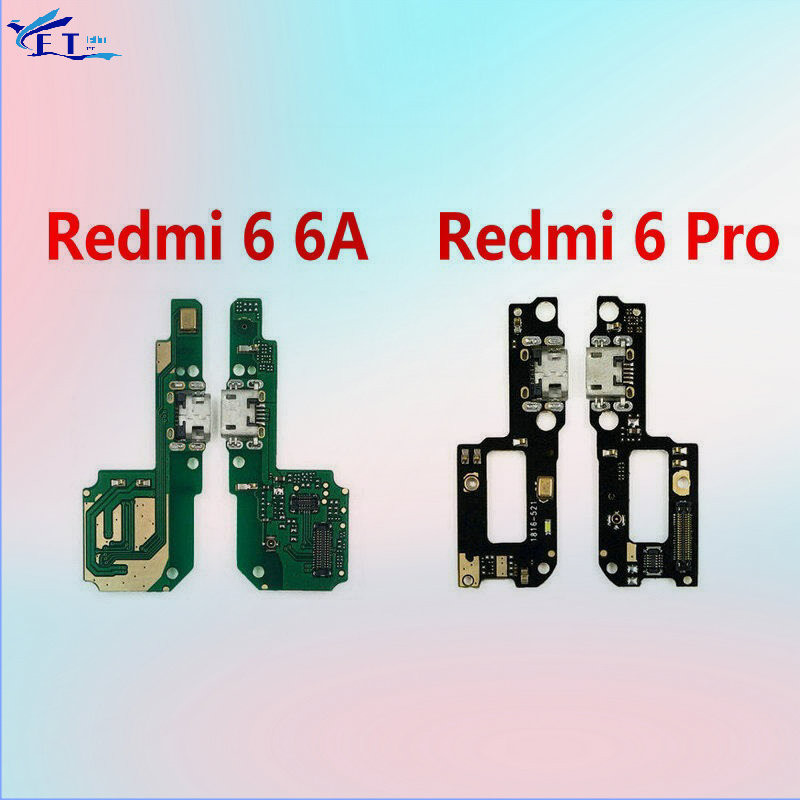 สําหรับ Xiaomi Redmi 6 6A Redmi 6 Pro ใหม่ Micro USB ชาร์จแท่นชาร์จเชื่อมต่อพอร์ตบอร์ดอะไหล่ซ่อม ...