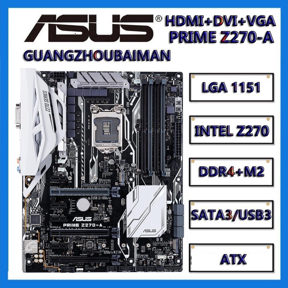 Asus H270-PLUS/Z270-A/K/P B250 H270 Z270 1151 เมนบอร์ด DDR4 | Shopee ...