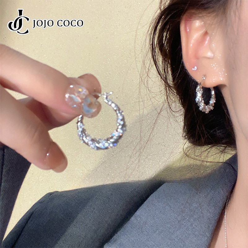 ต่างหู JOJO COCO สไตล์ไฮเอนด์ พร้อมปุ่มหูสำหรับผู้หญิง อเนกประสงค์ ...