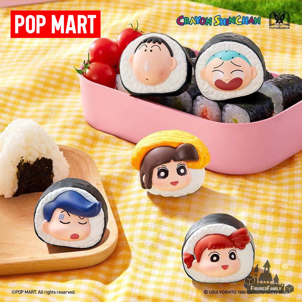 [ของแท้] POPMART POP BEAN SUSHI Series Set 9 New Crayon Mini Shin-chan ...