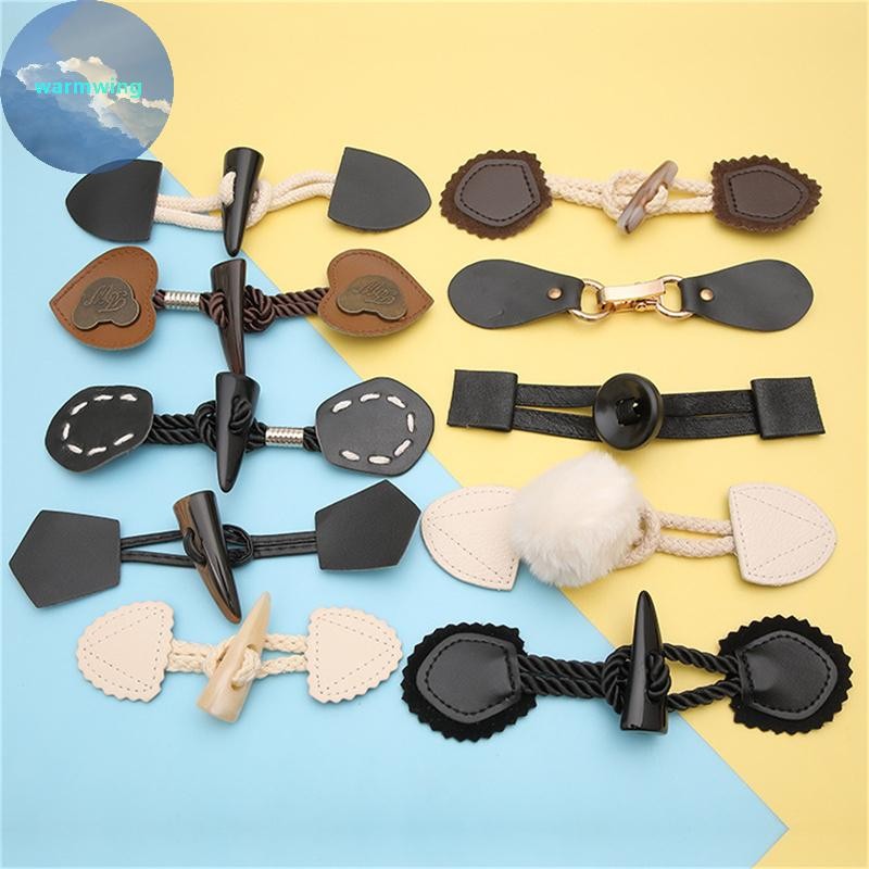 Warmwing 2 ชิ้นไม้หนังฮอร์นสลับปุ่ม Craft Coat ปุ่ม DIY จักรเย็บผ้าอุปกรณ์เสริม TH | Shopee Thailand