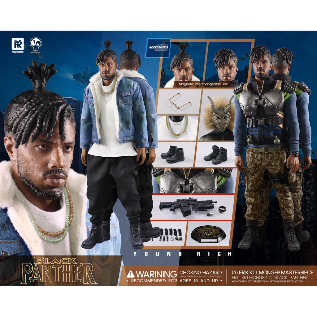YOUNGRICH TOYS Panther Villain Panther Eric 1/6 แอคชั่นฟิกเกอร์ YR012 ...