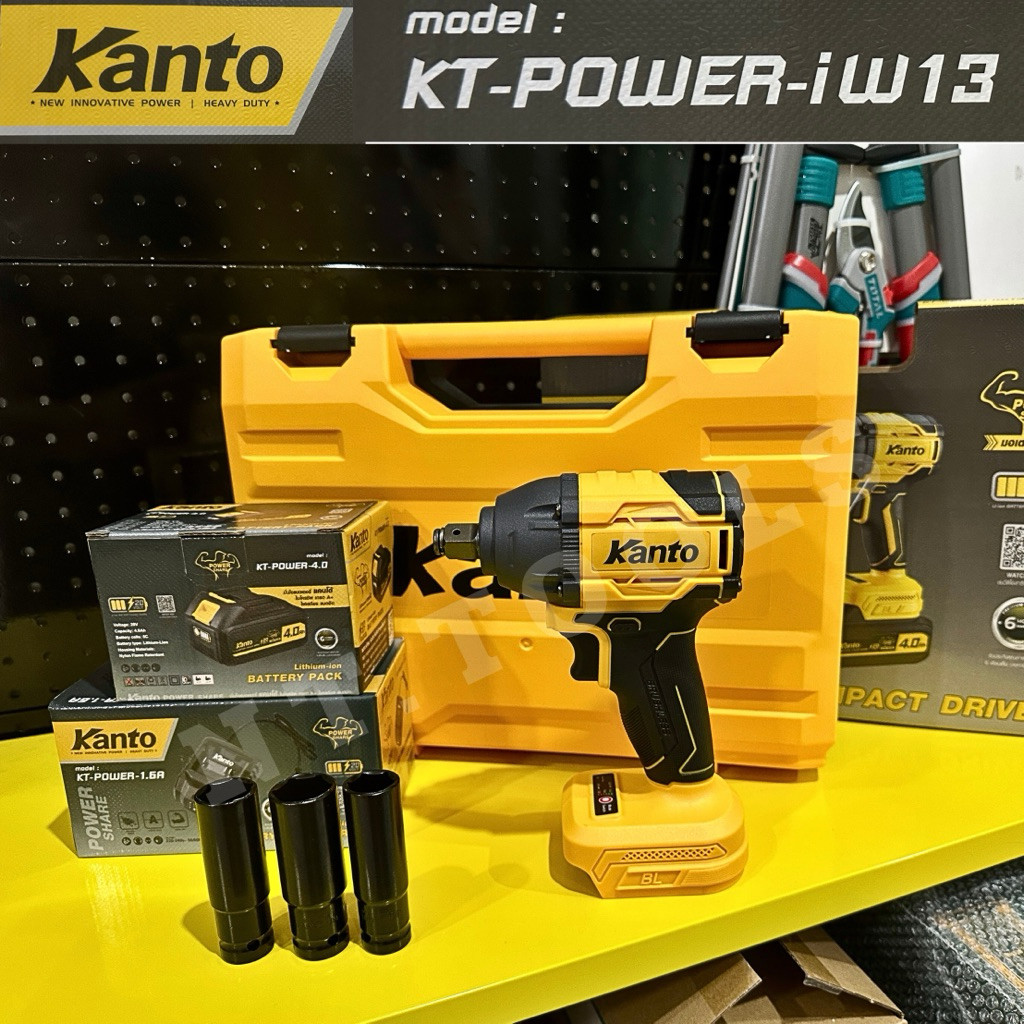 ร้านคนไทย KANTO บล็อกแบตเตอรี่ ไร้สาย รุ่น KT-POWER-iW13 / 20V. ขนาด1/2 ...