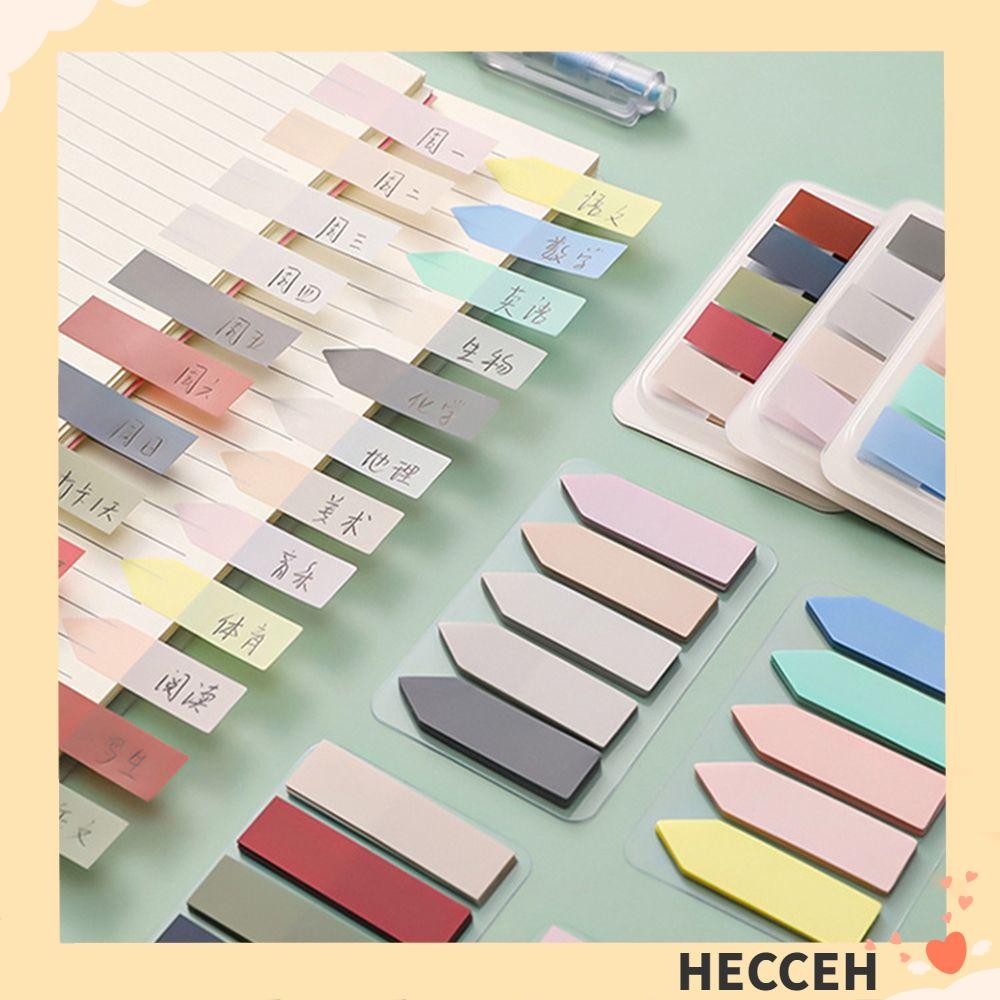 HECCEH 100 แผ่น Sticky Notes Label Key Points Vintage สีเครื่องเขียน ...