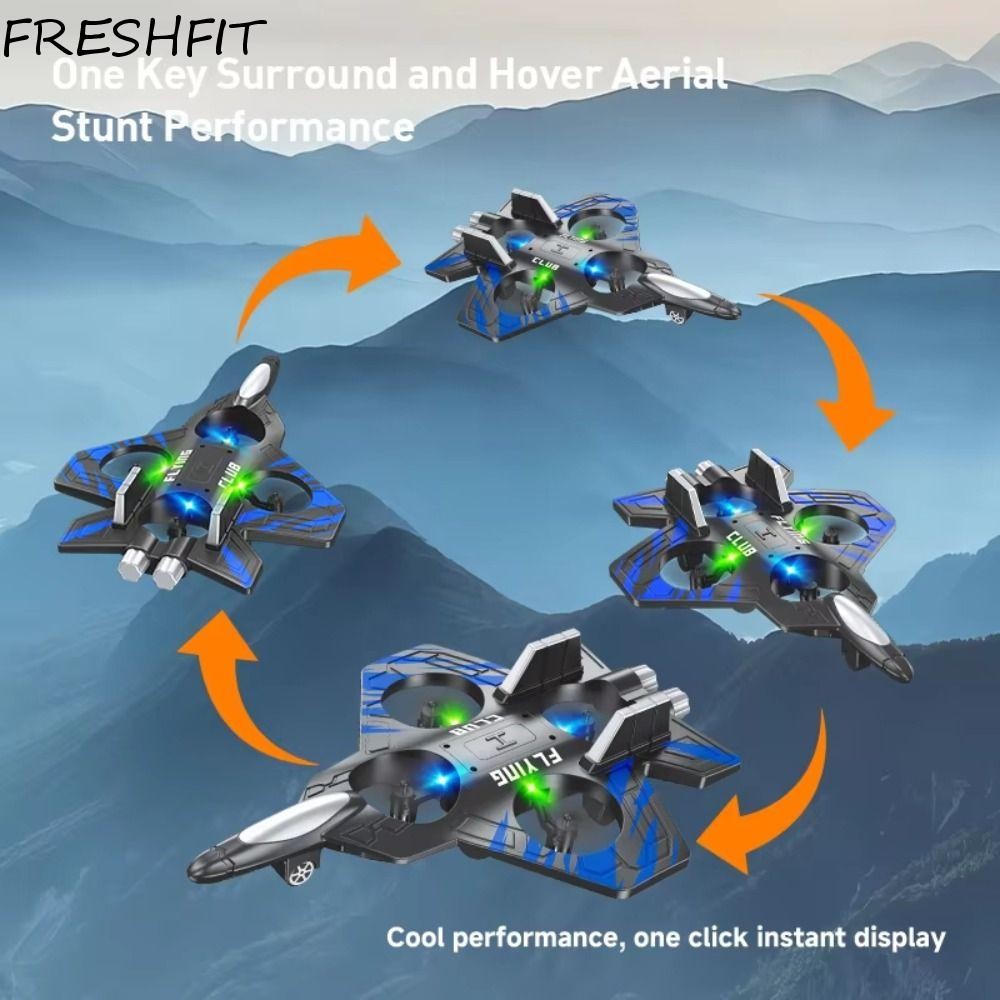 FRESHFIT รีโมทคอนโทรลโฟม Fighter, Gravity Sensing RC Drones สี่มอเตอร์เฮลิคอปเตอร์ของเล่น, Mini ...