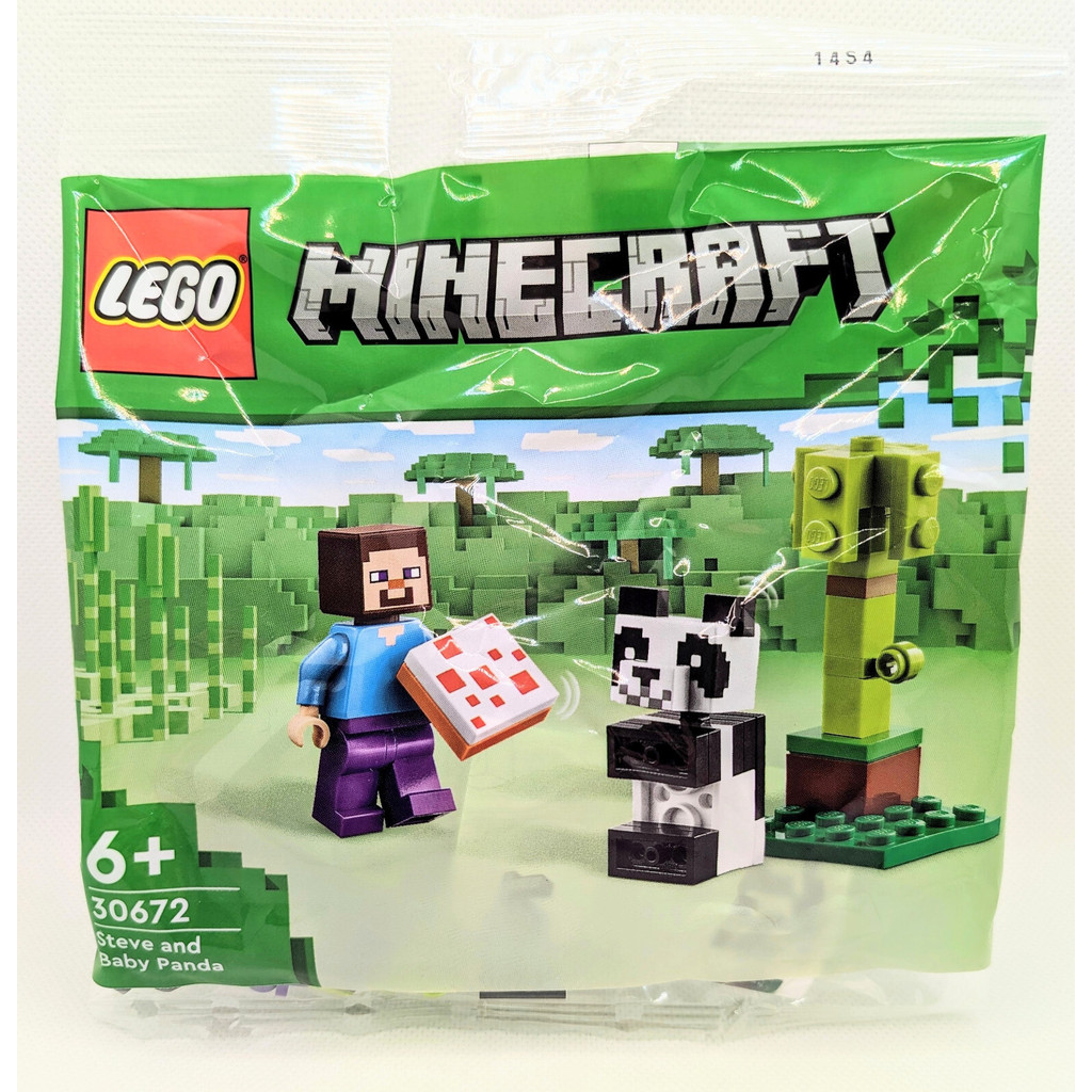 LEGO 30672 Minecraft Steve with Baby Panda Minifigure Polybag NEW ...