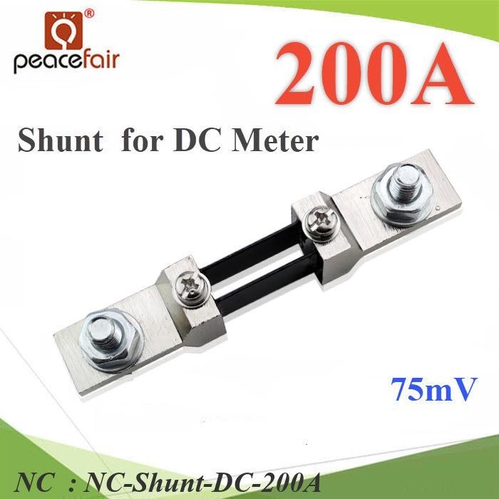 NC Shunt DC 200A อุปกรณ์แบ่งกระแสไฟ 75mV เพื่อวัดกระแสไฟ Shunt-DC-200A | Shopee Thailand