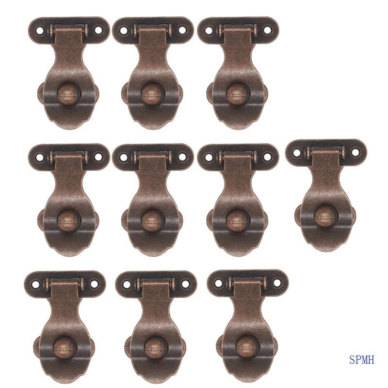 Super 10 ชิ้นกล่อง Clasp Lock Vintage Buckle Latches ตกแต่ง Hasp ...