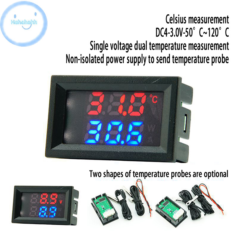 Haha คุณภาพสูงใหม่ DC 100V 100A อัพเกรดโวลต์มิเตอร์แอมป์มิเตอร์ LED Amp ...