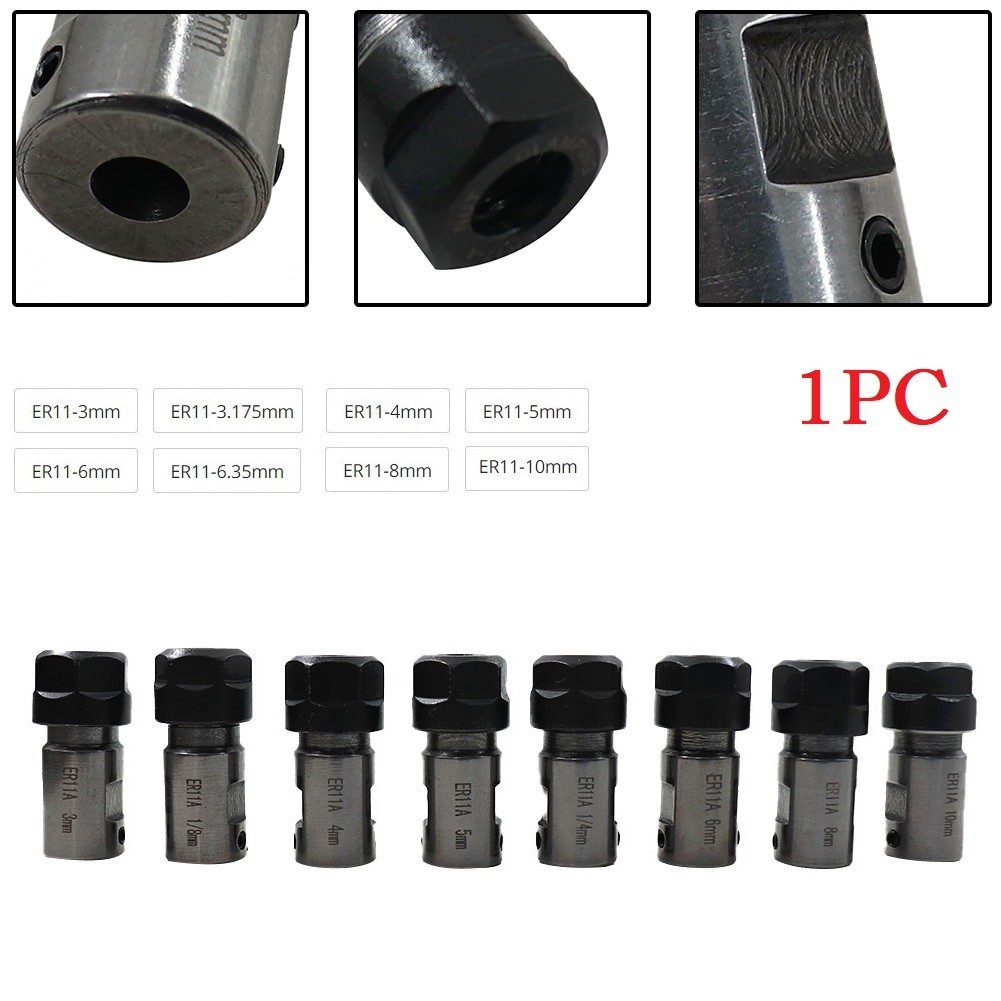 [DRM] 1pc ER11 Chuck แกน collet มอเตอร์เพลาขยายก้านเครื่องมือ ...