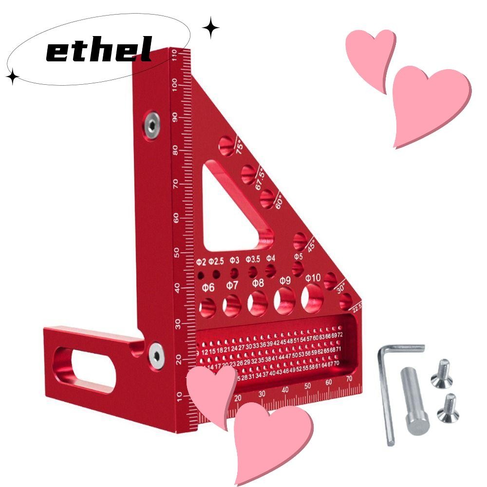 Ethel1 งานไม้สแควร์, ไม้บรรทัด Scibe ไม้โปรแทรกเตอร์ไม้บรรทัดสามเหลี่ยม ...