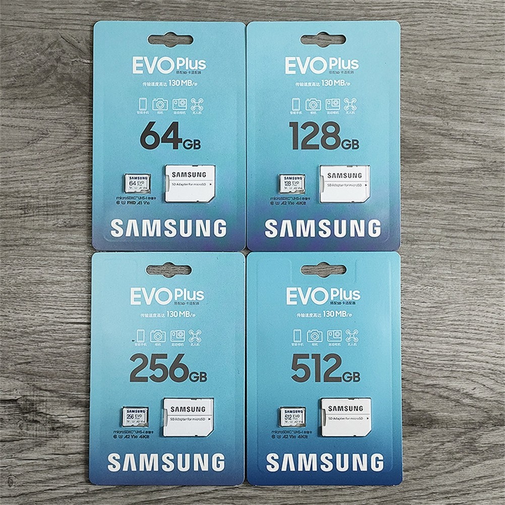 Activespace Samsung EVO Plus การ์ดหน่วยความจํา Micro SD Card 64G,128G,256G,512G | Shopee Thailand