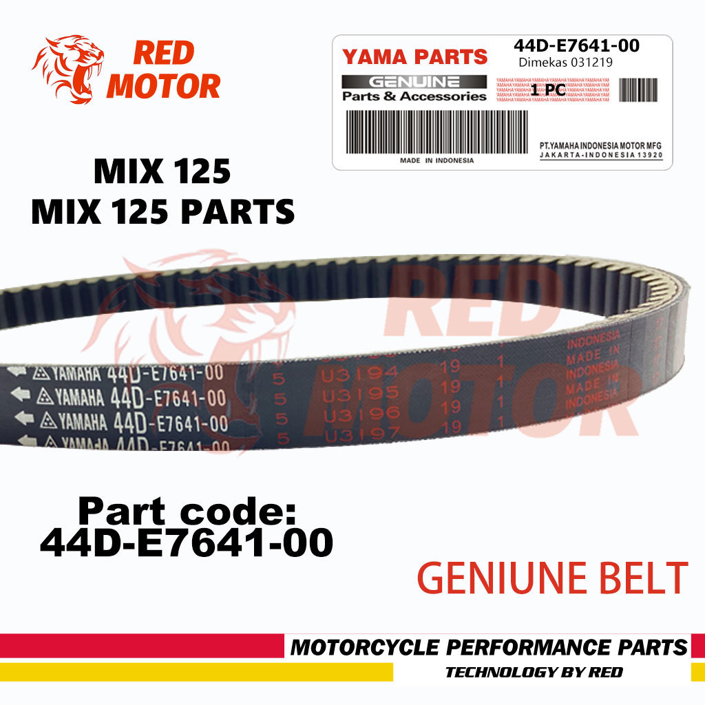 44d-e7641-00 V เข ็ มขัด Pambelt สําหรับ MXI 125 Fi / MX 125 / MIO MXI ...